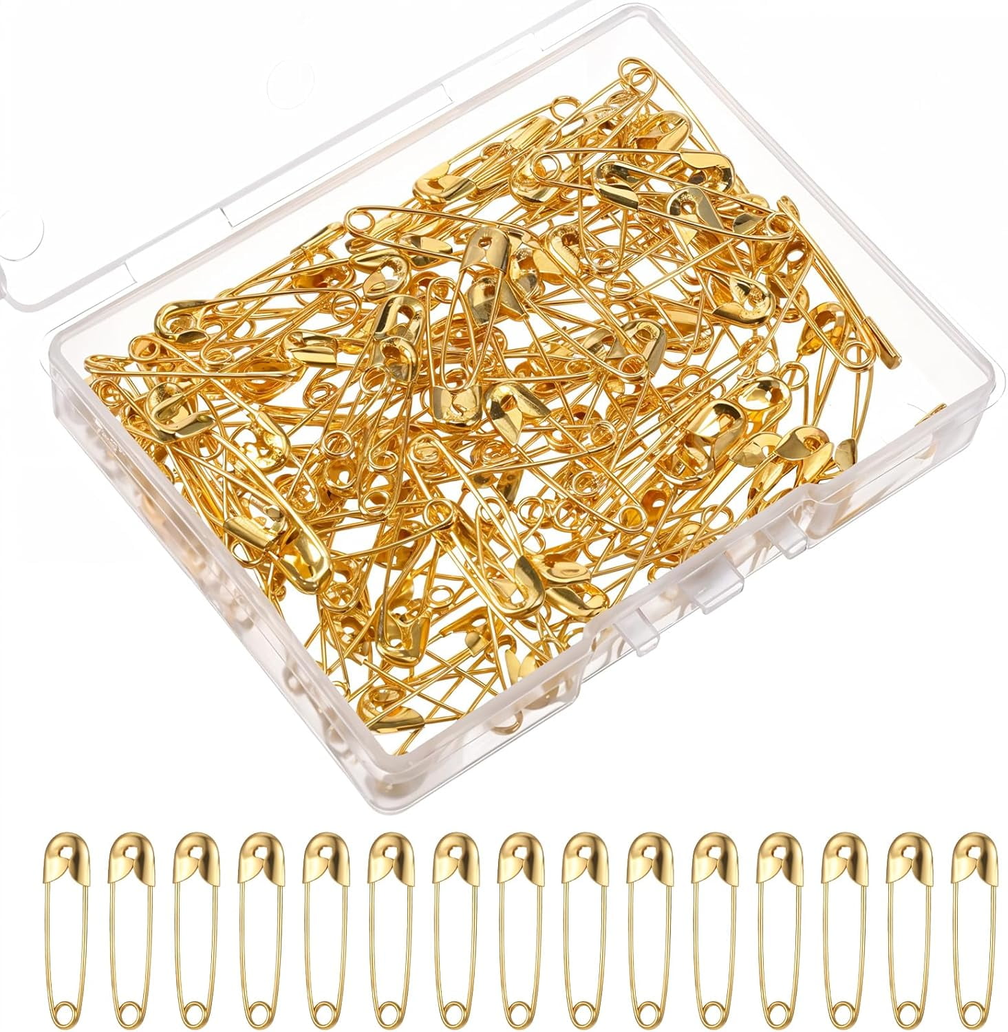 120 Pcs Gold Safety Pins, Small Safety Pins, 19mm SafetyPins for ...