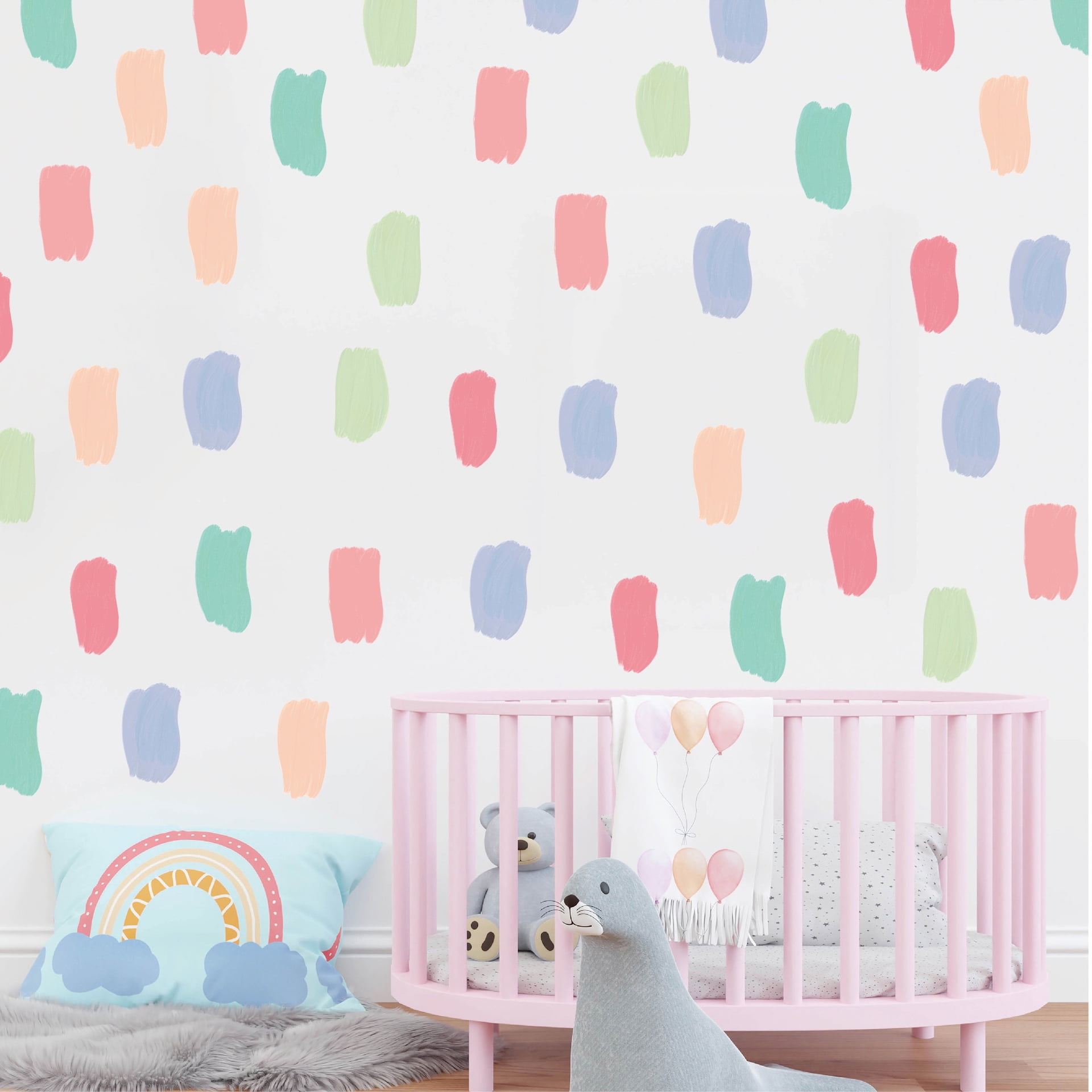 120 Pcs Graffiti Watercolor Decals Removable Wall Stickers Vinyl Peel ...