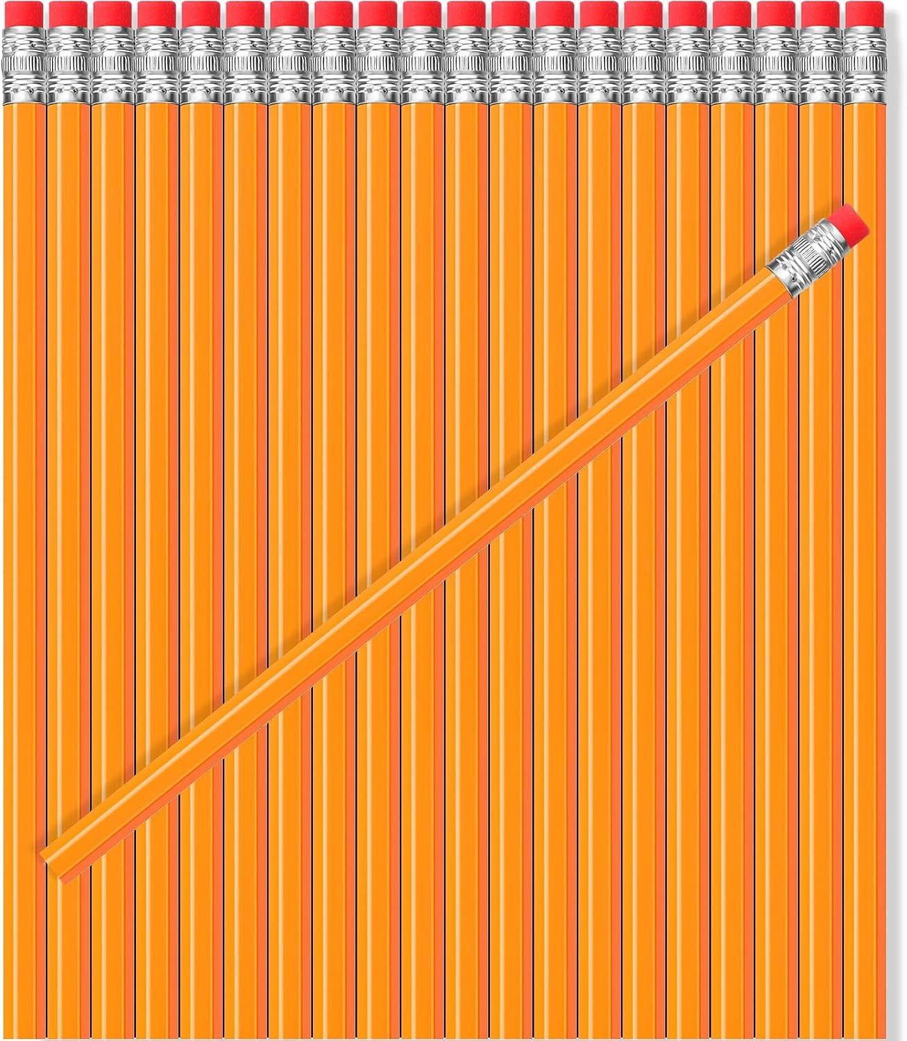 120 Pcs HB Pencils Unsharpened Pencils with Eraser Wooden Hexagonal Pencils for Adults Gifts ...