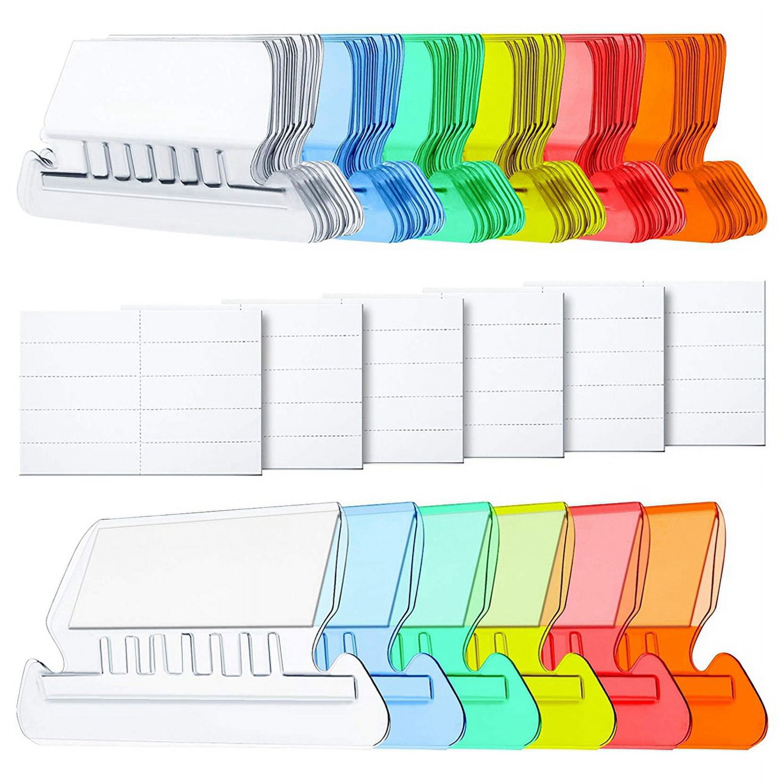 120 Pcs Hanging Folder Tabs and Inserts for Quick Identification of ...