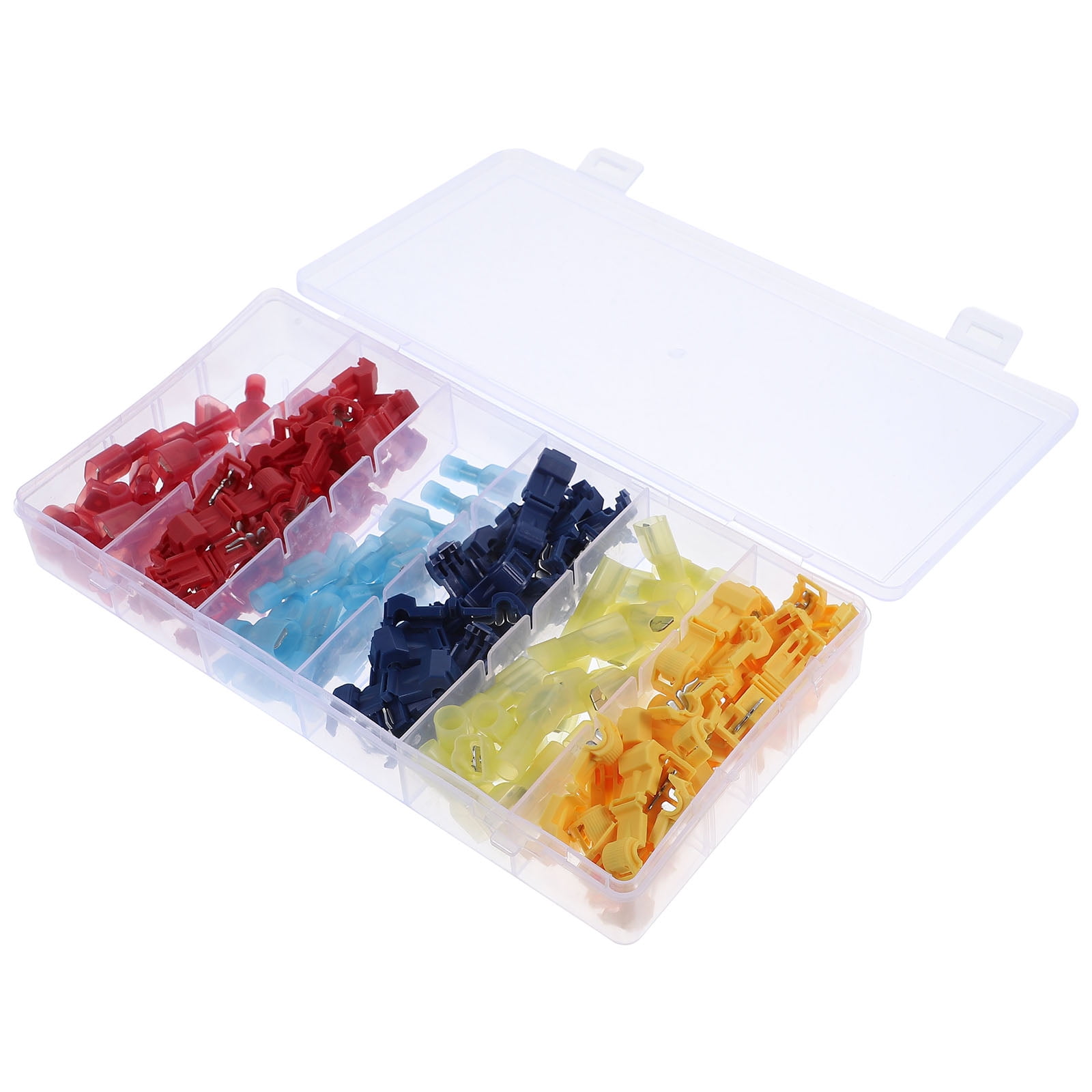 120 Pcs Junction Box Terminals Wire Connectors Tap Plastic - Walmart.com