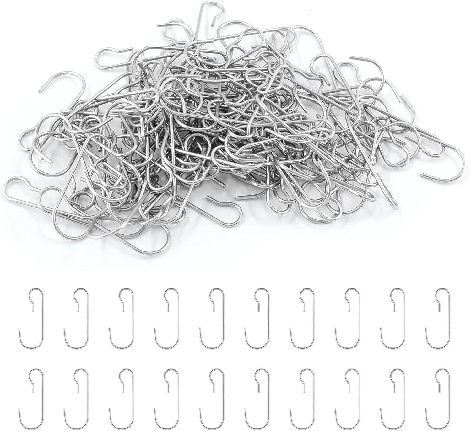 120 Pcs Mini Ornament Hooks,1.18 Inch Decorative Ornament Hangers with ...