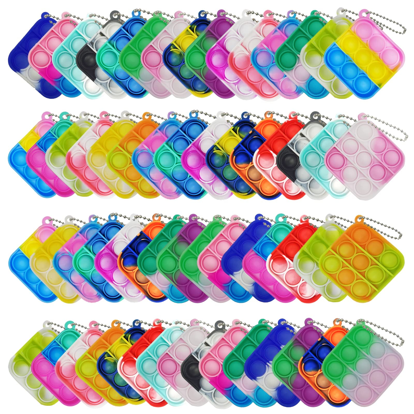 120 Pcs Mini Pop Bubble Fidget Sensory Toys For Party Favors,Pop ...