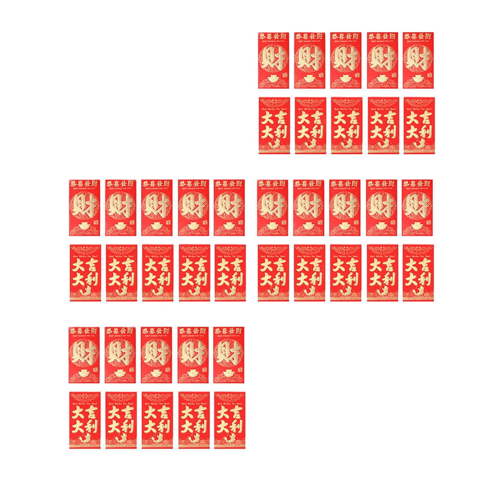 120 Pcs Money Packets Red Envelopes 2022 Present Chinese Cny Storage ...