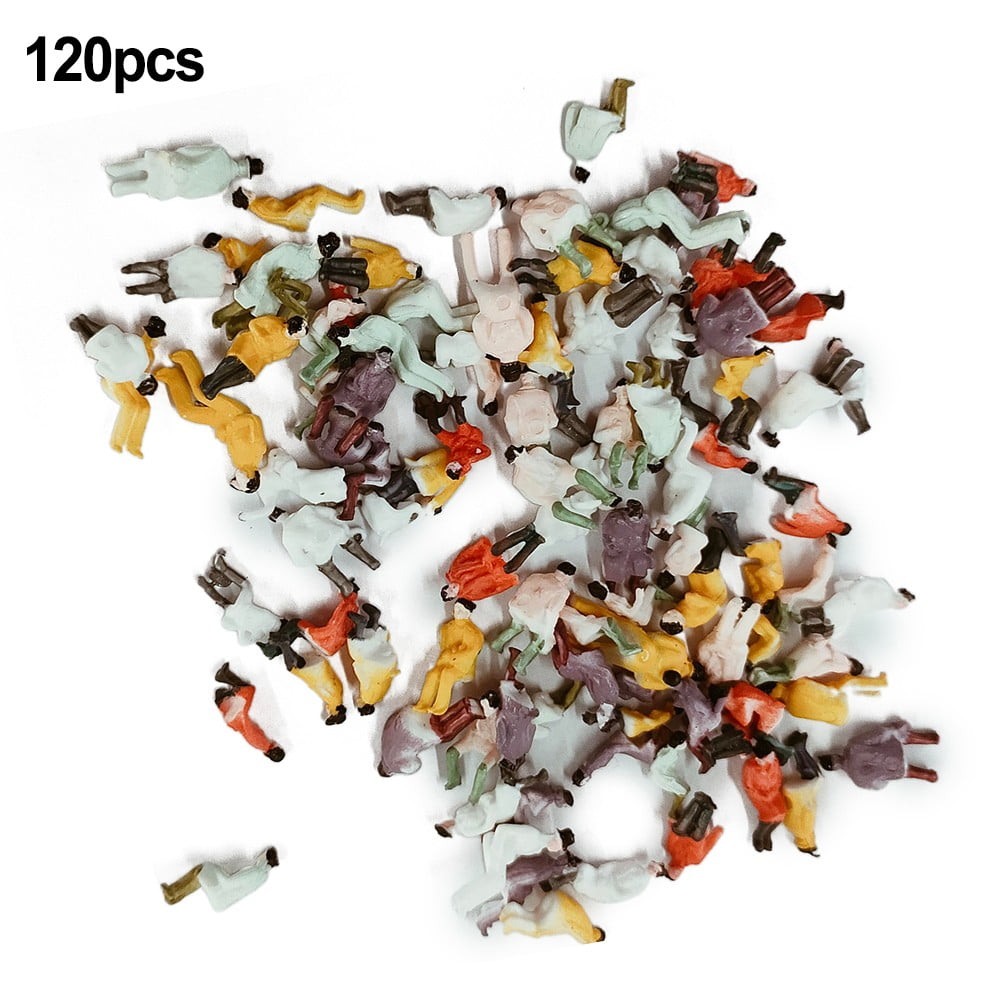 120 Pcs N Scale 1:87 ALL Seated People Sitting Figures Passengers ( 6 ...