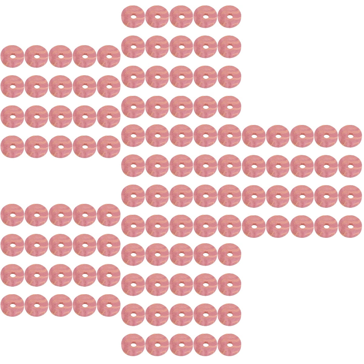 120 Pcs Natural Aromatic Cedar Wood Blocks Moth-proof Wardrobe Discs ...