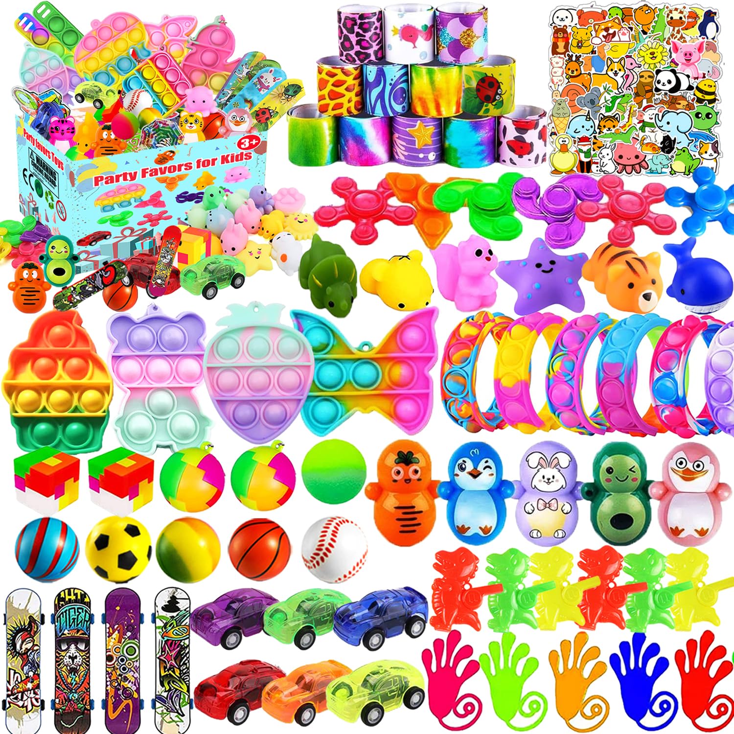 120 Pcs Party Favors STF9 Kids, Treasure Box Classroom, Goodie Bag ...