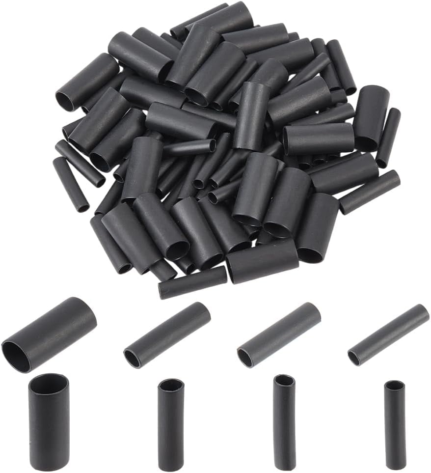 120 Pcs Pastic Shoelace Tips 4 Sizes Paracord End Caps Shoelace Cords ...