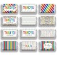 120 Pcs Thanks Mini Candy Bar Wrappers Rainbow Color Design Thank You ...