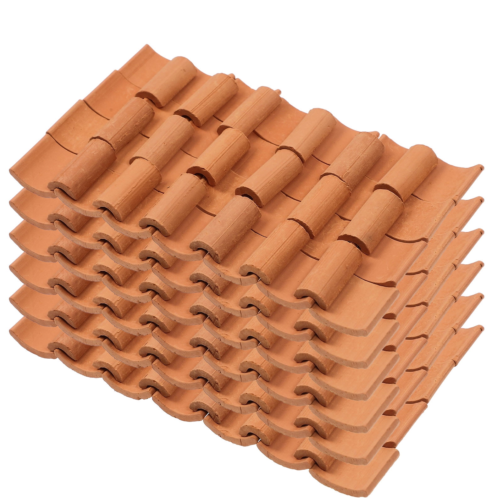 120 Pcs Tile Model Simulated Roof Tiles Models Props Building Blocks ...