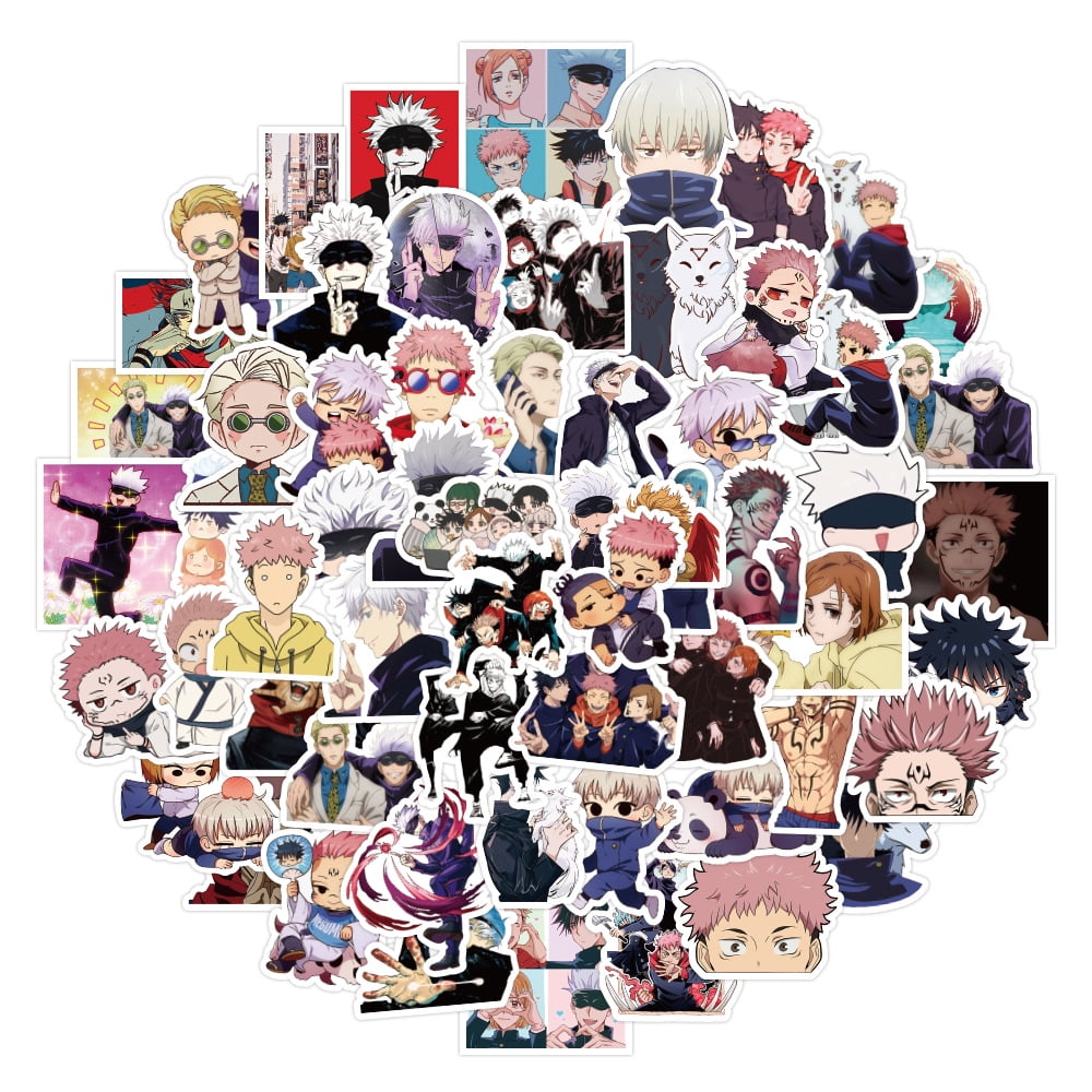 120Pcs Jujutsu Kaisen Stickers Mixed Pack,Cartoon Characters Stickers ...