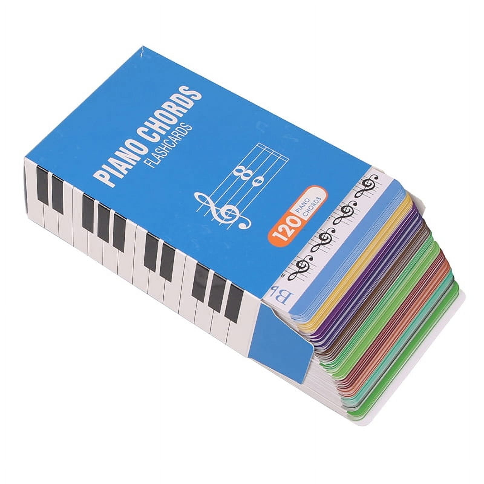 120 Piano Chord Chart Colorful Electric Piano Reference Chord Flash ...