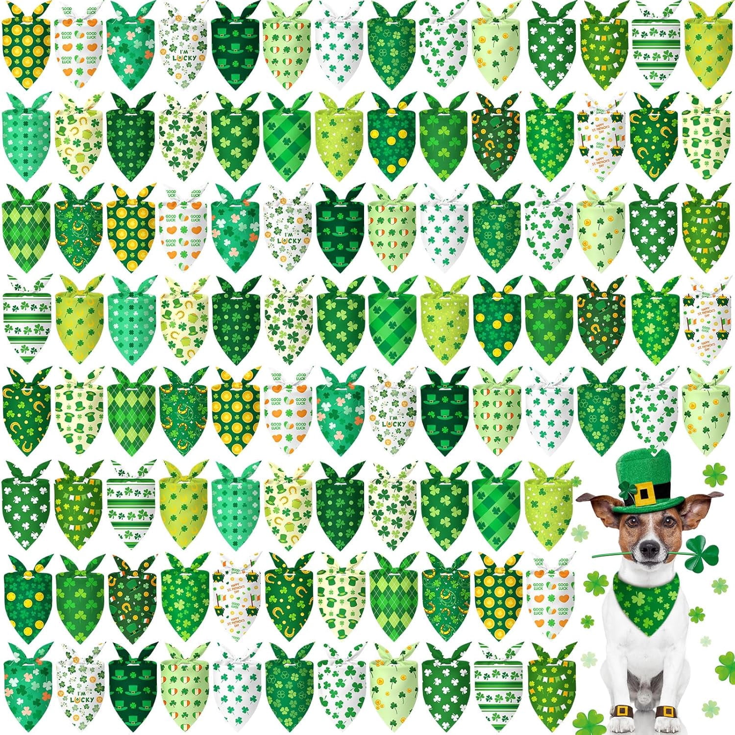120-Piece Thanksgiving Fall Bandanas for Dogs, Autumn Pet Bibs with ...
