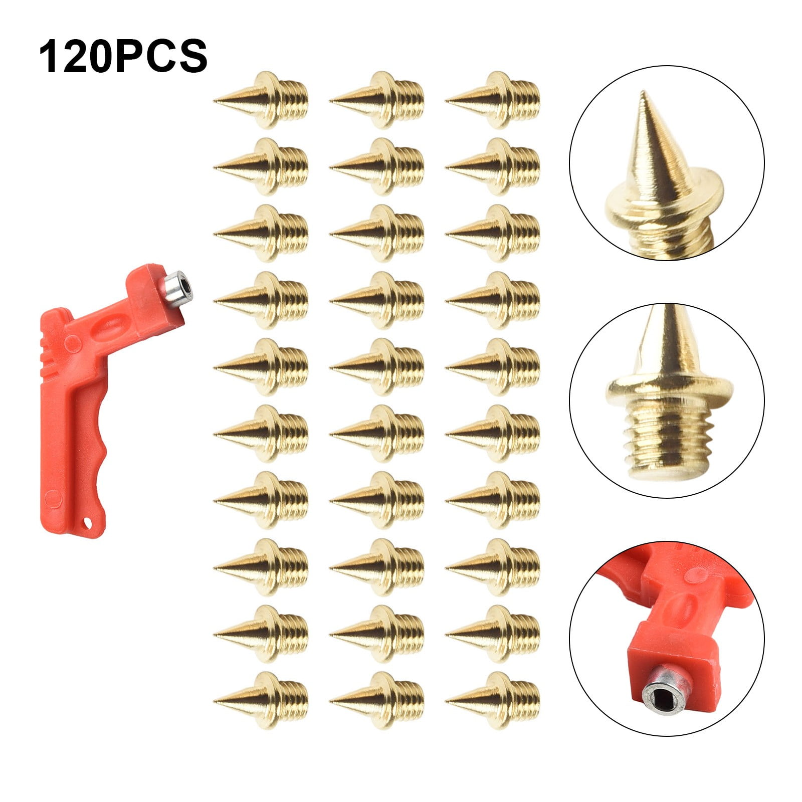 120 Pieces 1/4 Inch Track Spikes Steel Spikes for Shoe Spikes ...