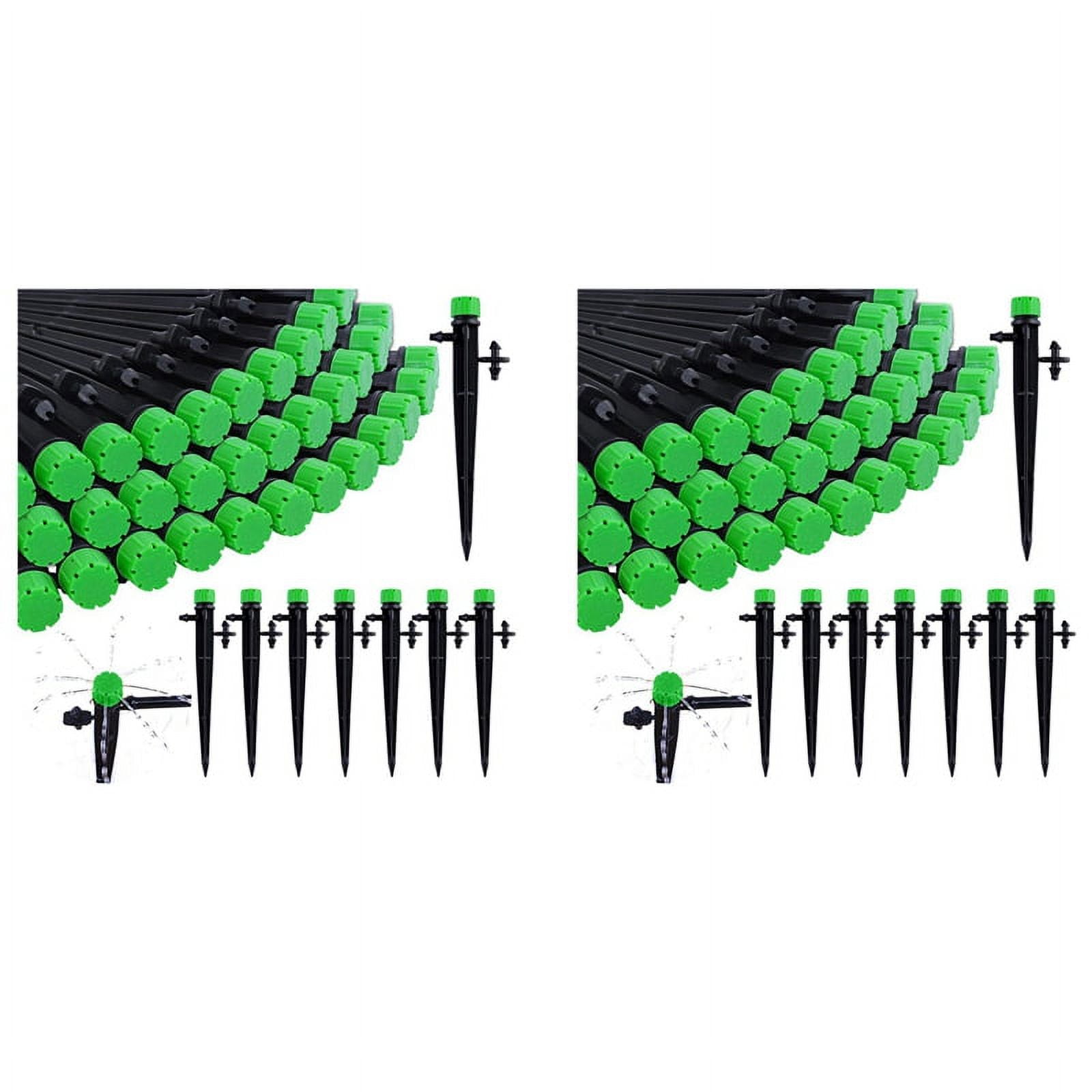 120 Pieces Adjustable Irrigation Drippers with Barbed Connector for 4/7 ...