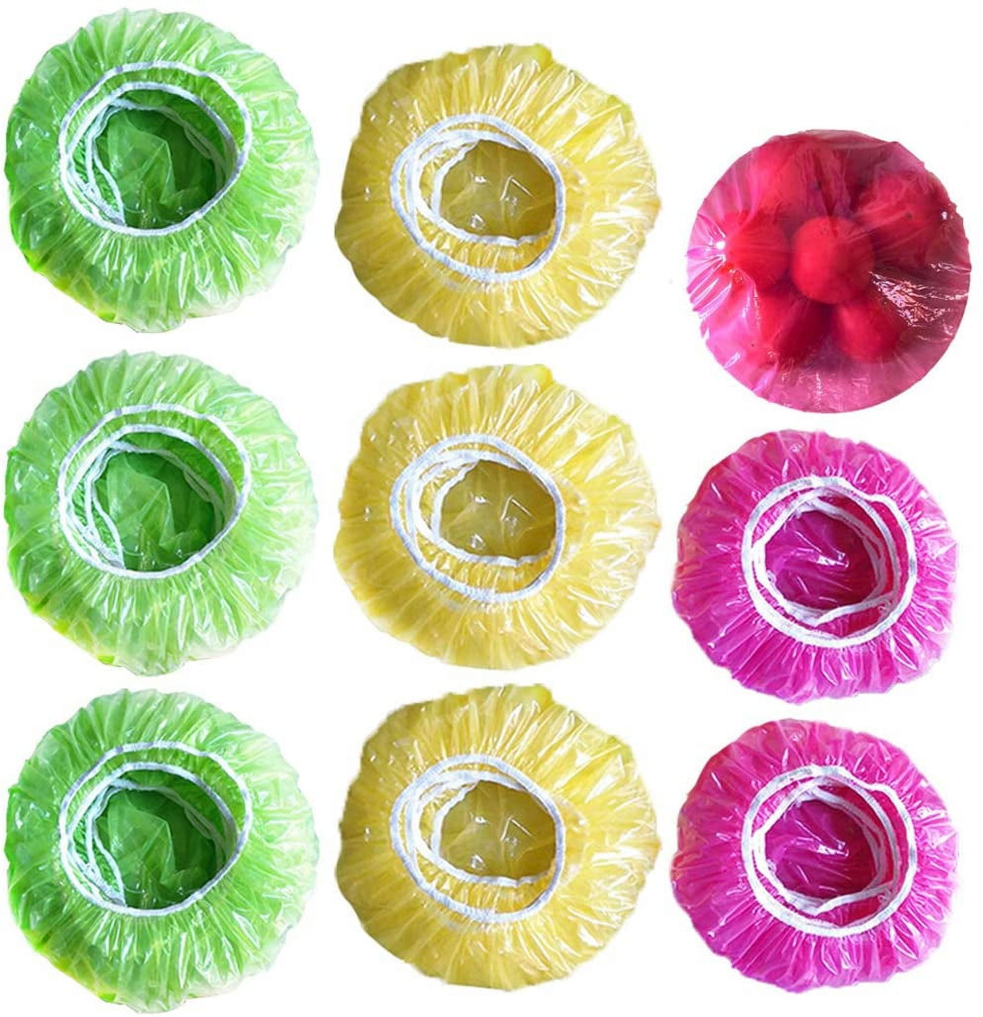 120 Pieces Elastic Food Containers Covers Durable Plates Bowl Plate ...