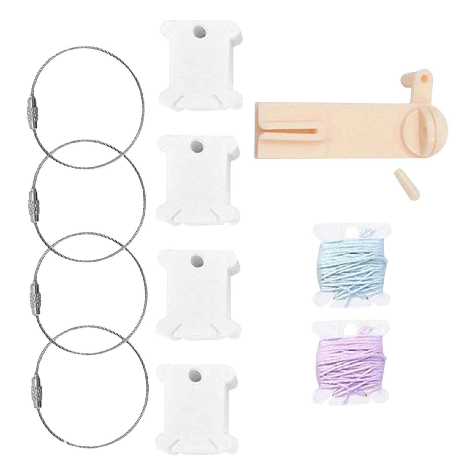 120 Pieces Floss Bobbins with Bobbin Winder Thread Cards for Embroidery ...