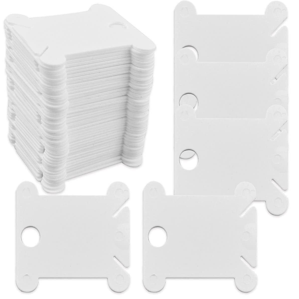 120 Pieces Plastic Floss Bobbins for Cross Stitch Cotton Thread Floss ...