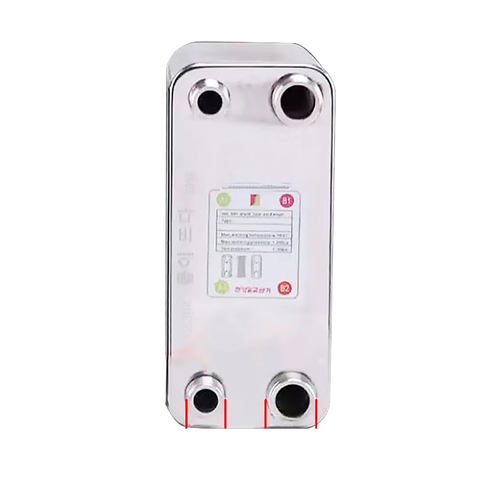 120 Plates Stainless Steel Heat Exchanger Brazed Plate Type Water ...