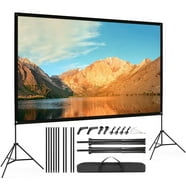 ZENY 100" Diagonal 16:9 Projection Projector Screen HD Manual Pull Down ...