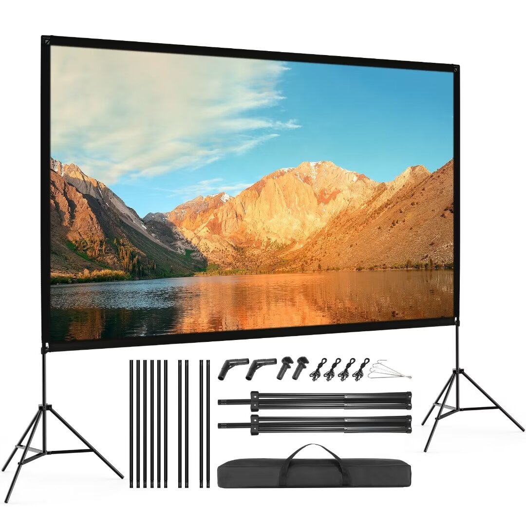 Homegear 106" 16:9 HD Electric Motorized Projector Screen + Remote ...