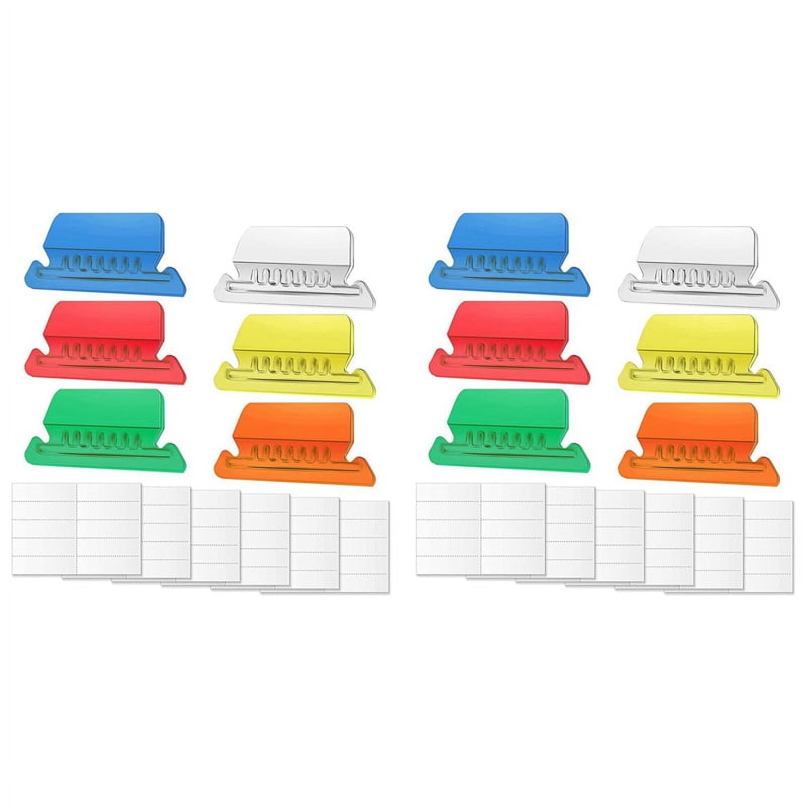 120 Sets Hanging File Tabs and Inserts,Colorful File Folder Labels ...