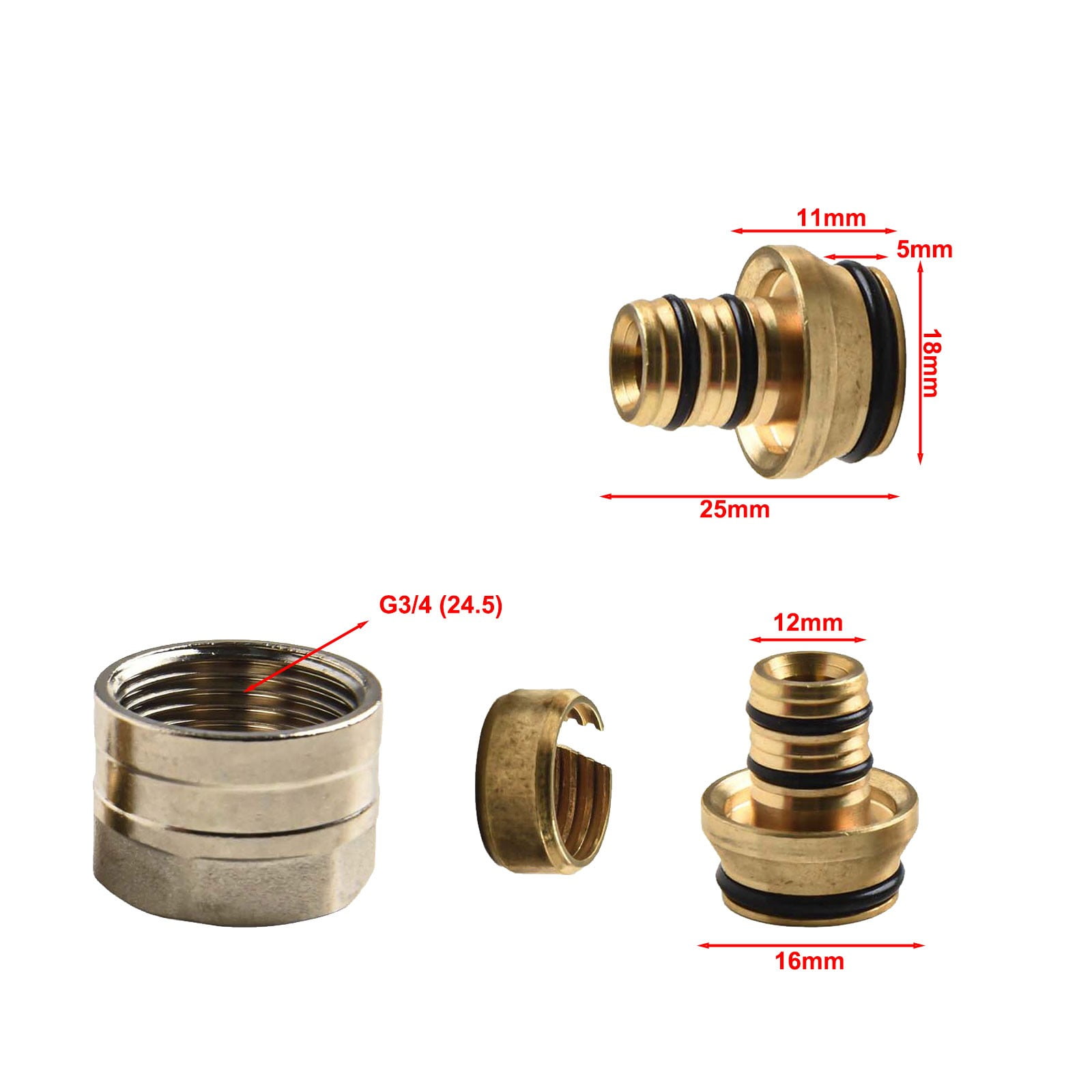 120 Sets Of Reliable Underfloor Heating Manifold Connectors For 16Mm ...