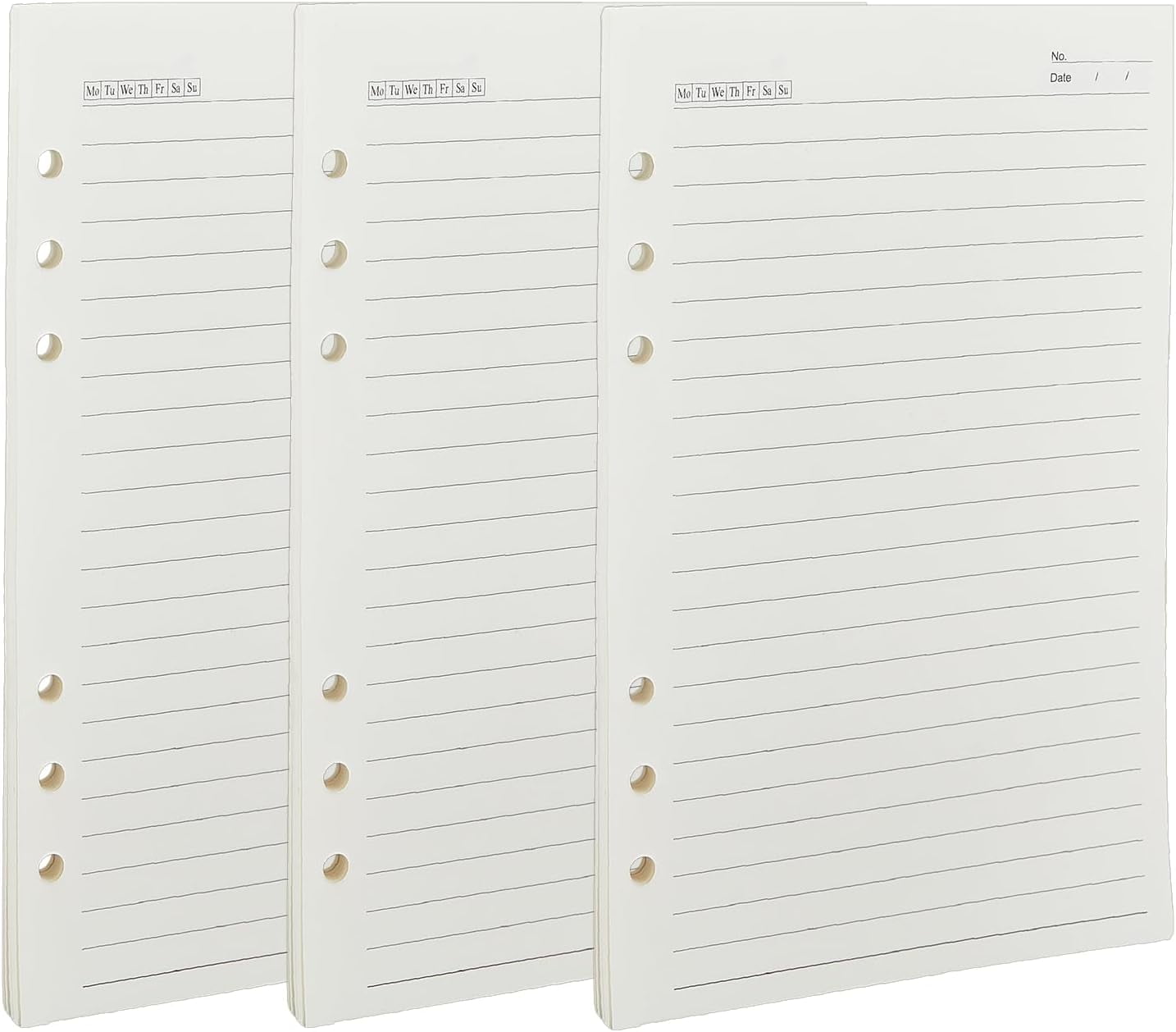 120 Sheets/240 Pages A5 Filler Paper Binder Refillable Lined Paper ...