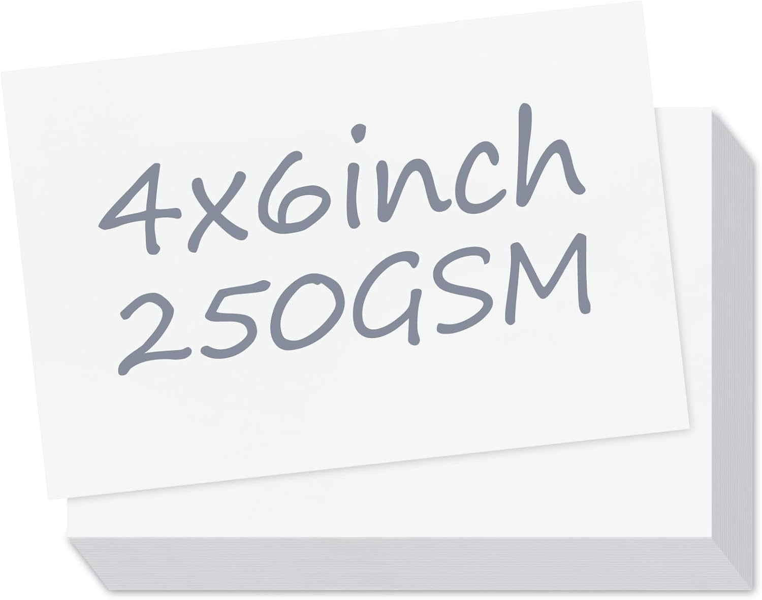 120 Sheets 4x6 Cardstock, 250 GSM Blank Postcard Paper, Matte White ...