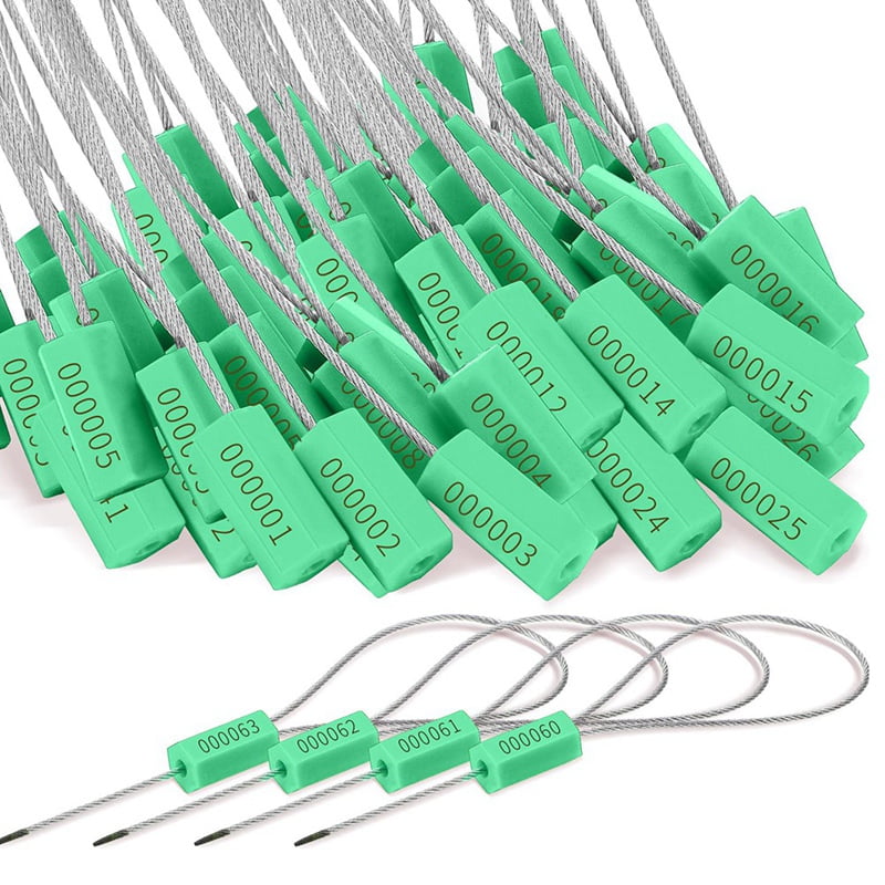 120 Steel Cable Seals Metal Security Seal Numbered Metal Truck Trailer ...