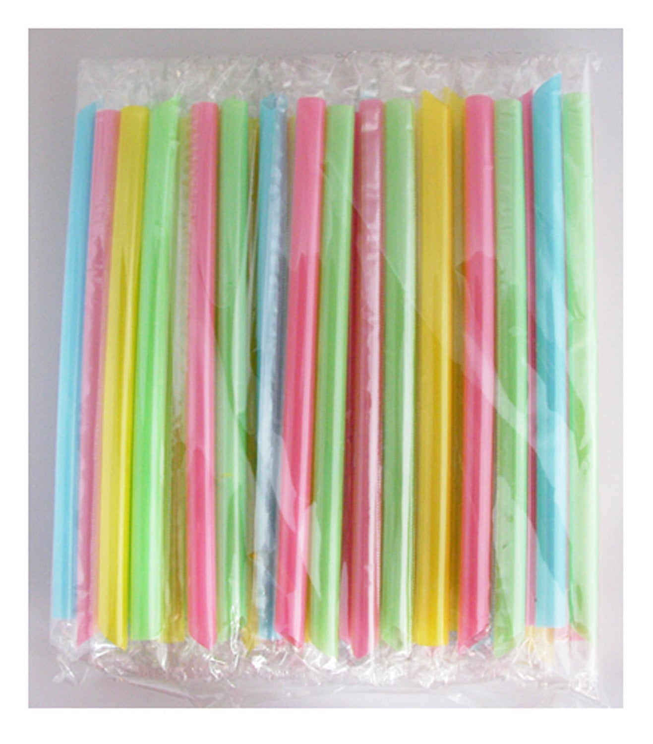 120 Super Wide Milkshake Straws - 8" [ Individually Wrapped ] - Walmart.com