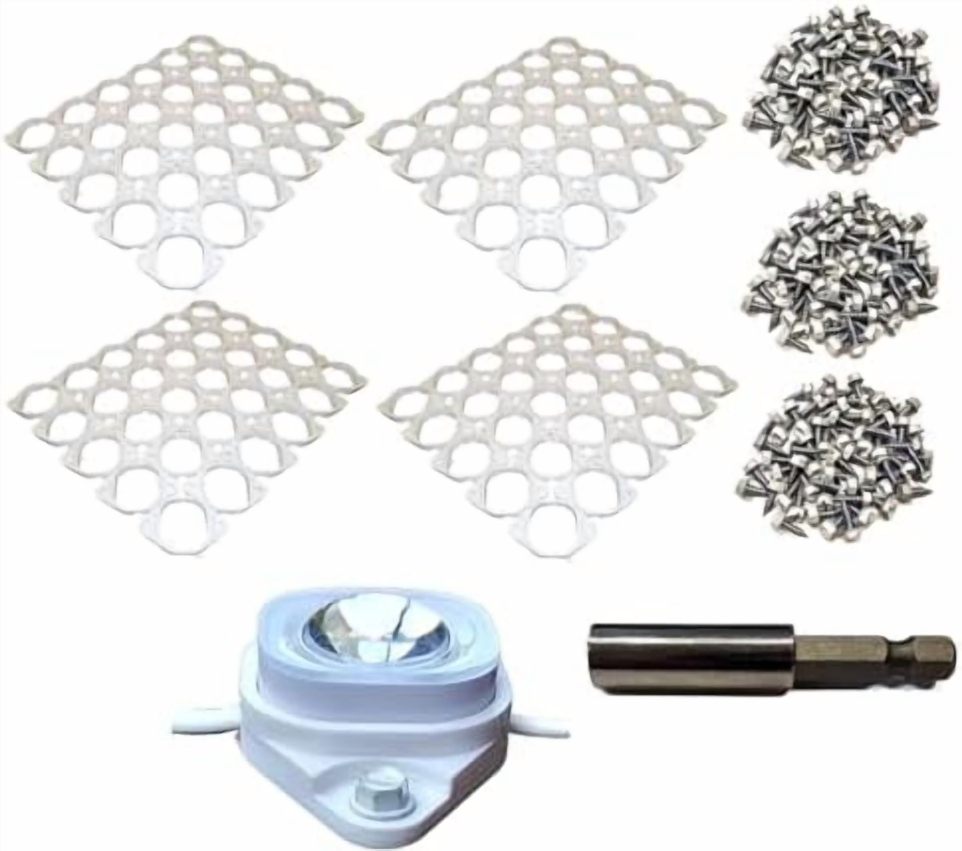 (120 WhitE mOUNTS) pREMIUM mOUNTING bRACKET iNSTALL kIT FOR gOVEE 200 ...