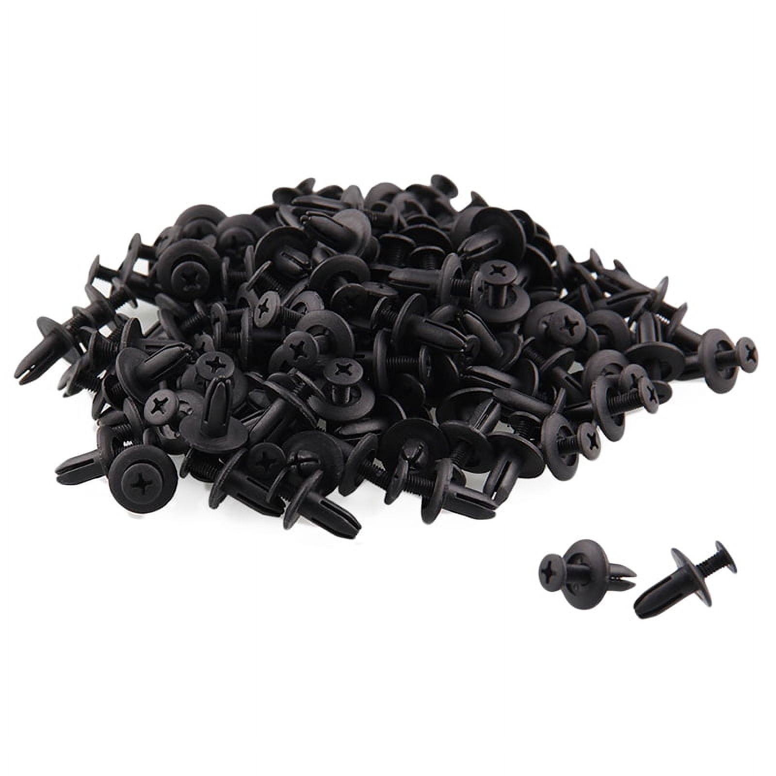 120 X 6Mm Car Plastic Rivets Hole Dia Fastener Bumper Push Pin Clips ...