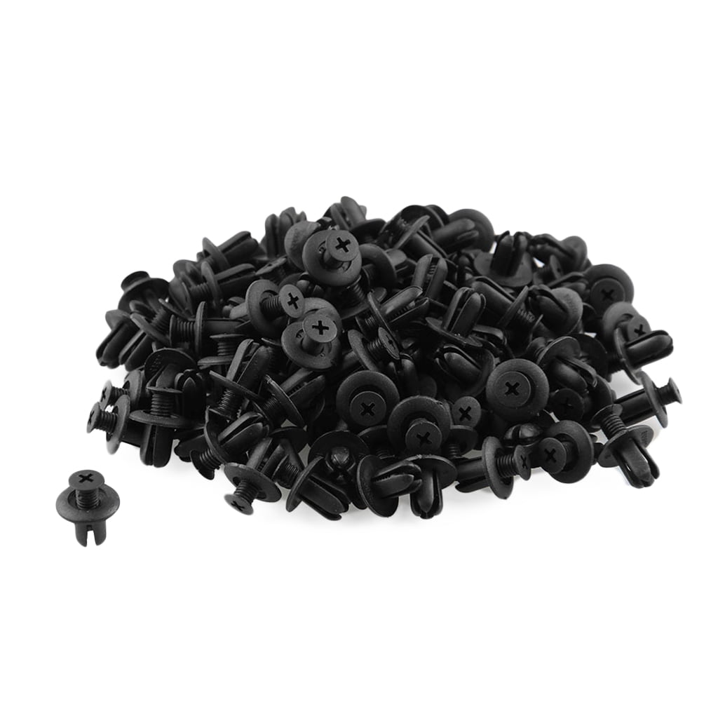 120 X 8mm Car Hole Plastic Rivets Fastener Bumper Push Pin Clips Clip ...