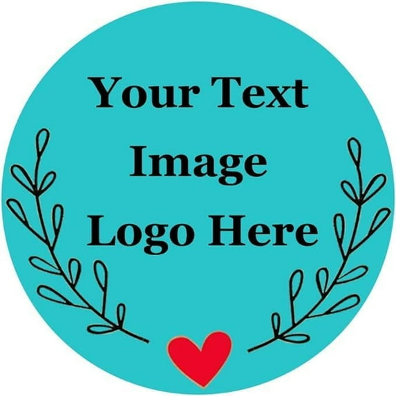 120 count Custom Sticker Labels,Personalized Business Text,Logo,Image ...
