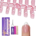 120 count Press Nails, 5 Pack Short White Tip Nails, Almond Full Cover ...