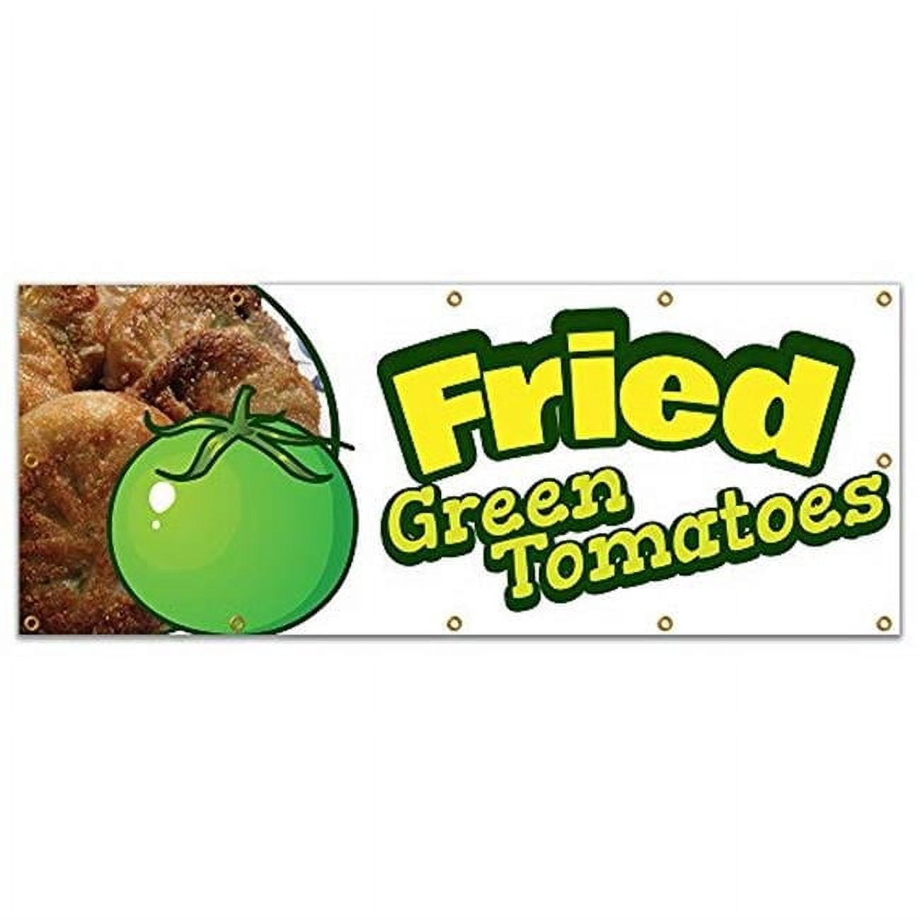 120 in. Concession Stand Food Truck Single Sided Banner - Fried Green ...