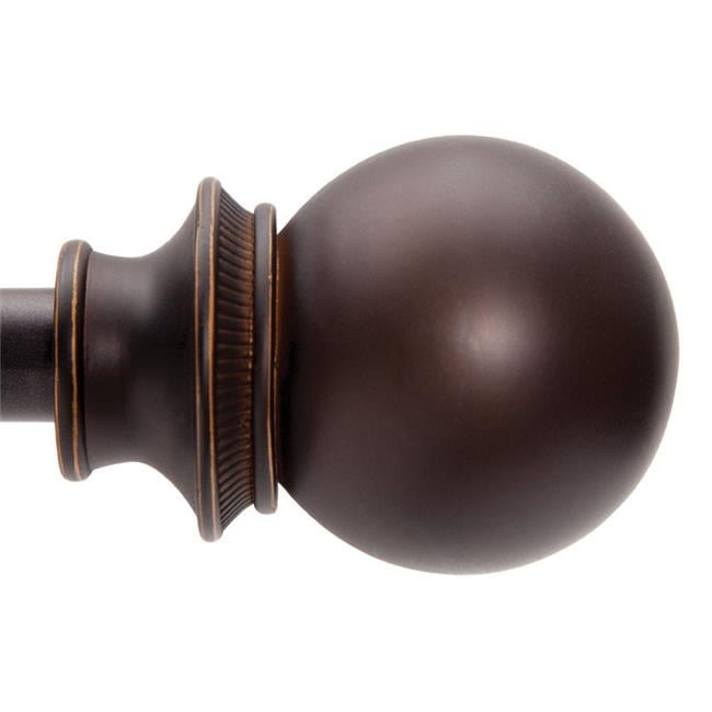 120 in. Oil Rubbed Bronze Fast Fit Birkin Curtain Rod - Walmart.com