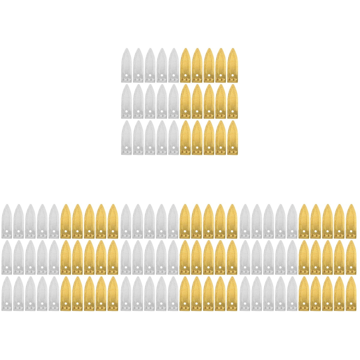 120 pcs Copper Zinc Anode Sheet Electrode Strip Fruit Battery ...