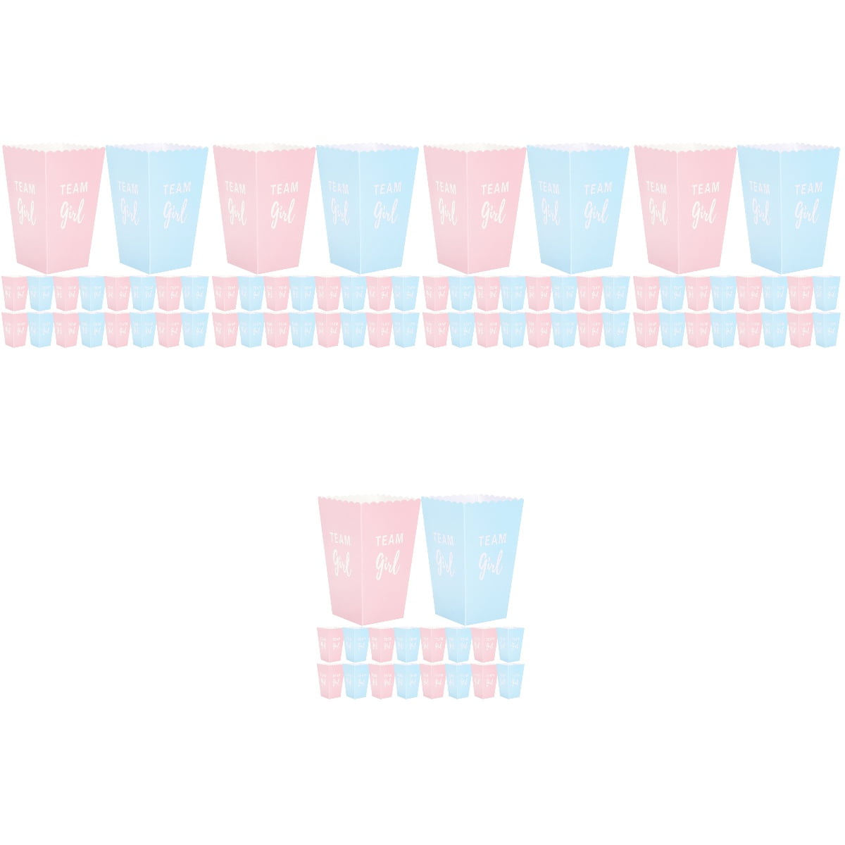 120 pcs Gender Reveal Box Gender Reveal Party Favors Small Popcorn ...