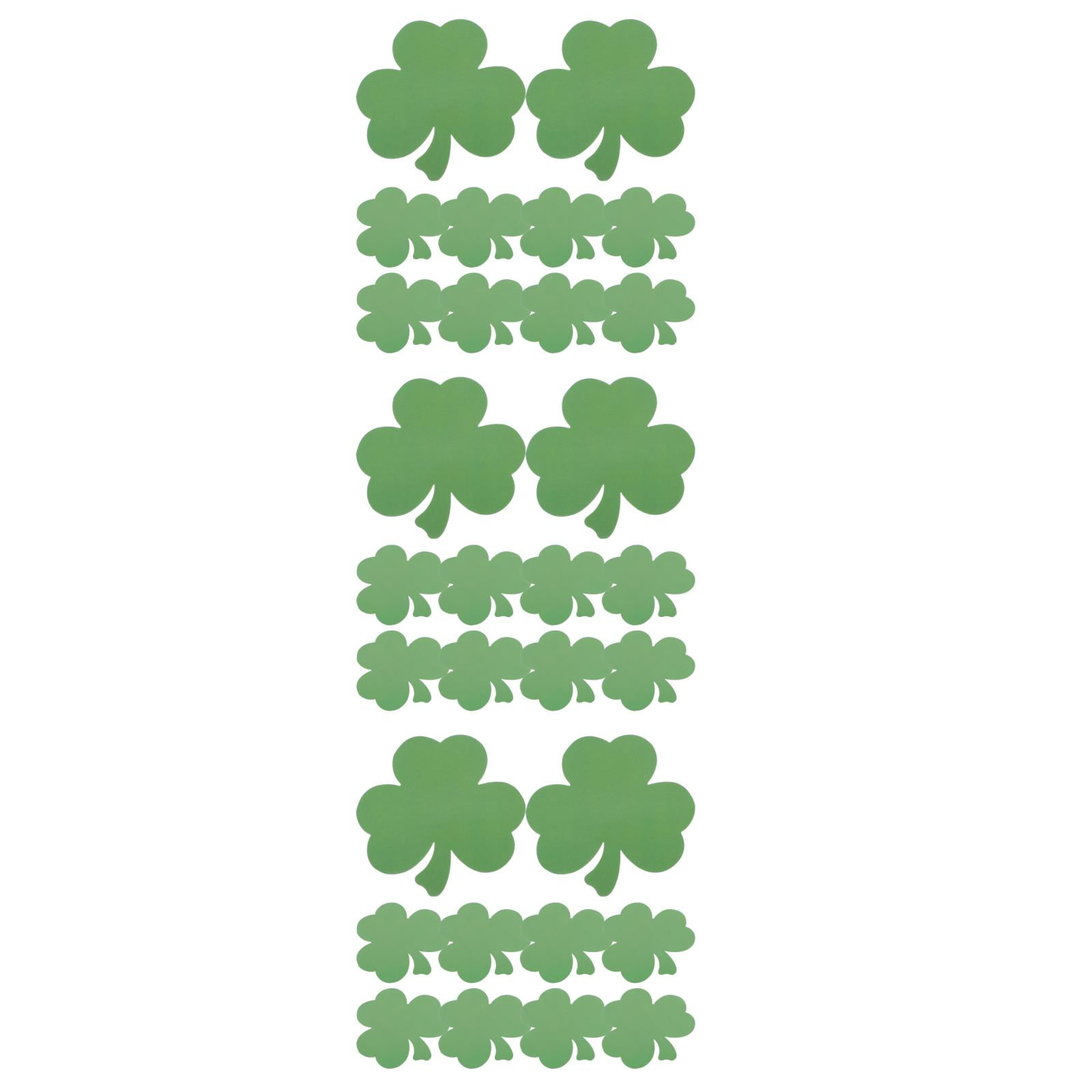 120 pcs Paper Shamrock Cutouts Paper-cut Shamrock Decor Paper Shamrock ...