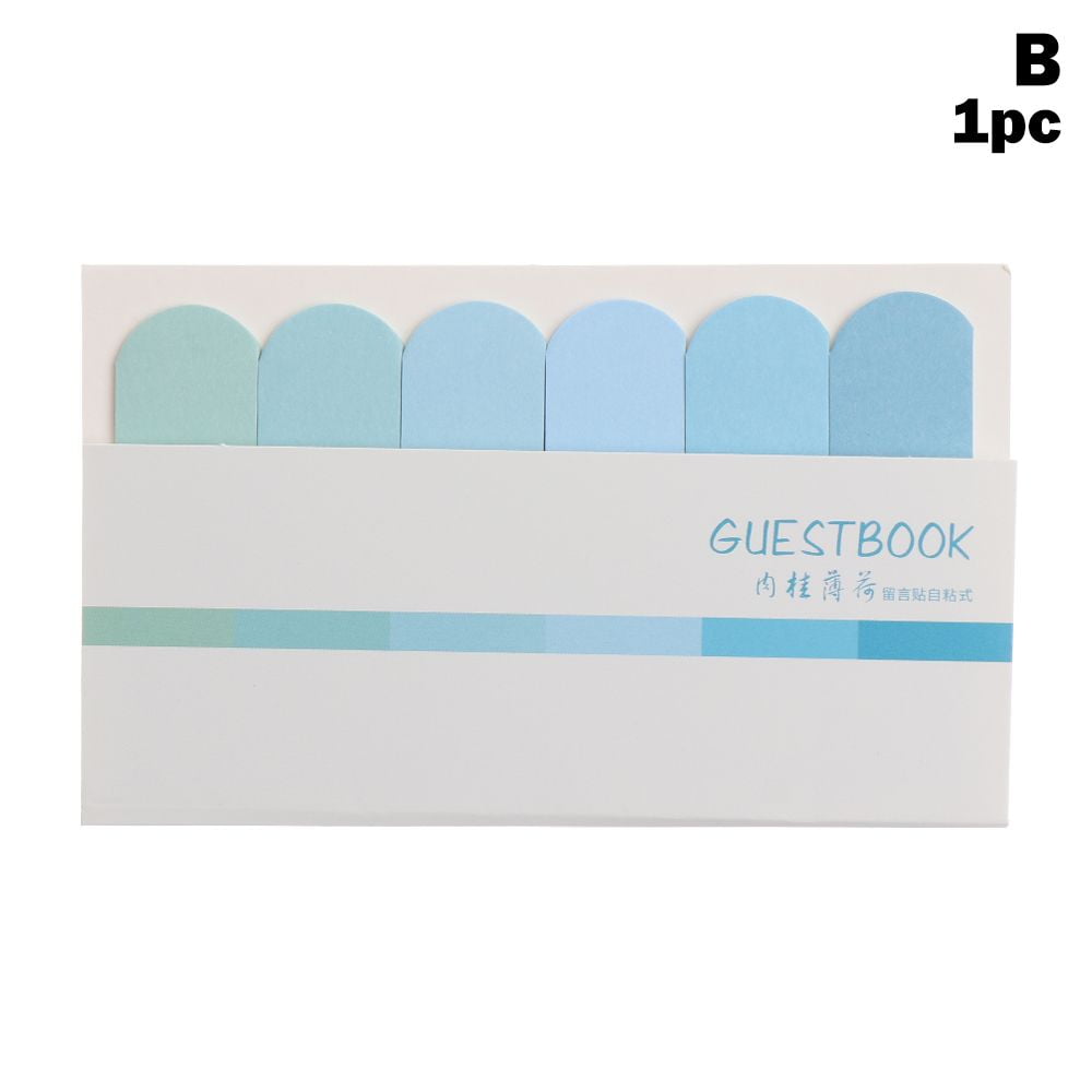 120 sheets Novelty DIY Label Gradual change Colors Bookmark Tab Strip ...