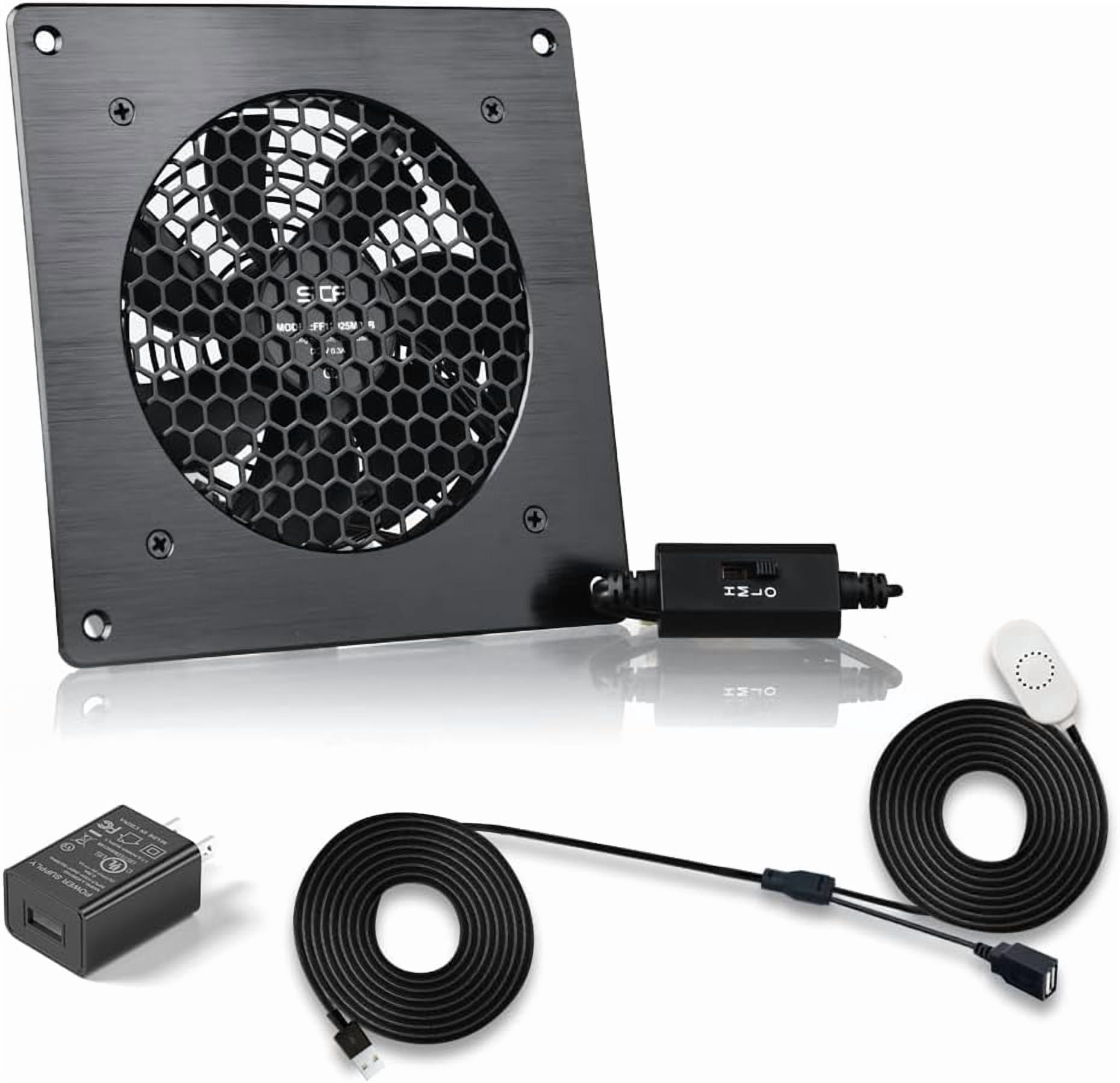 120 silent cabinet cooling fan system 6 inches, with 30° fixed ...