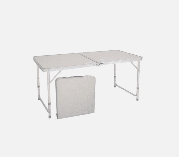 120 x 60 x 70 4Ft Portable Multipurpose Folding Table White NEW ...