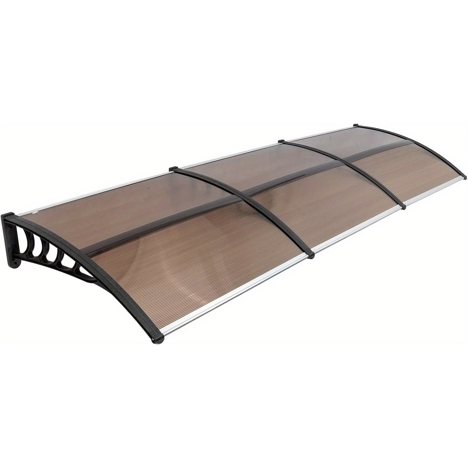 120"x40" Heavy-Duty Polycarbonate Door Awning - UPF 50+ Sun/Rain ...