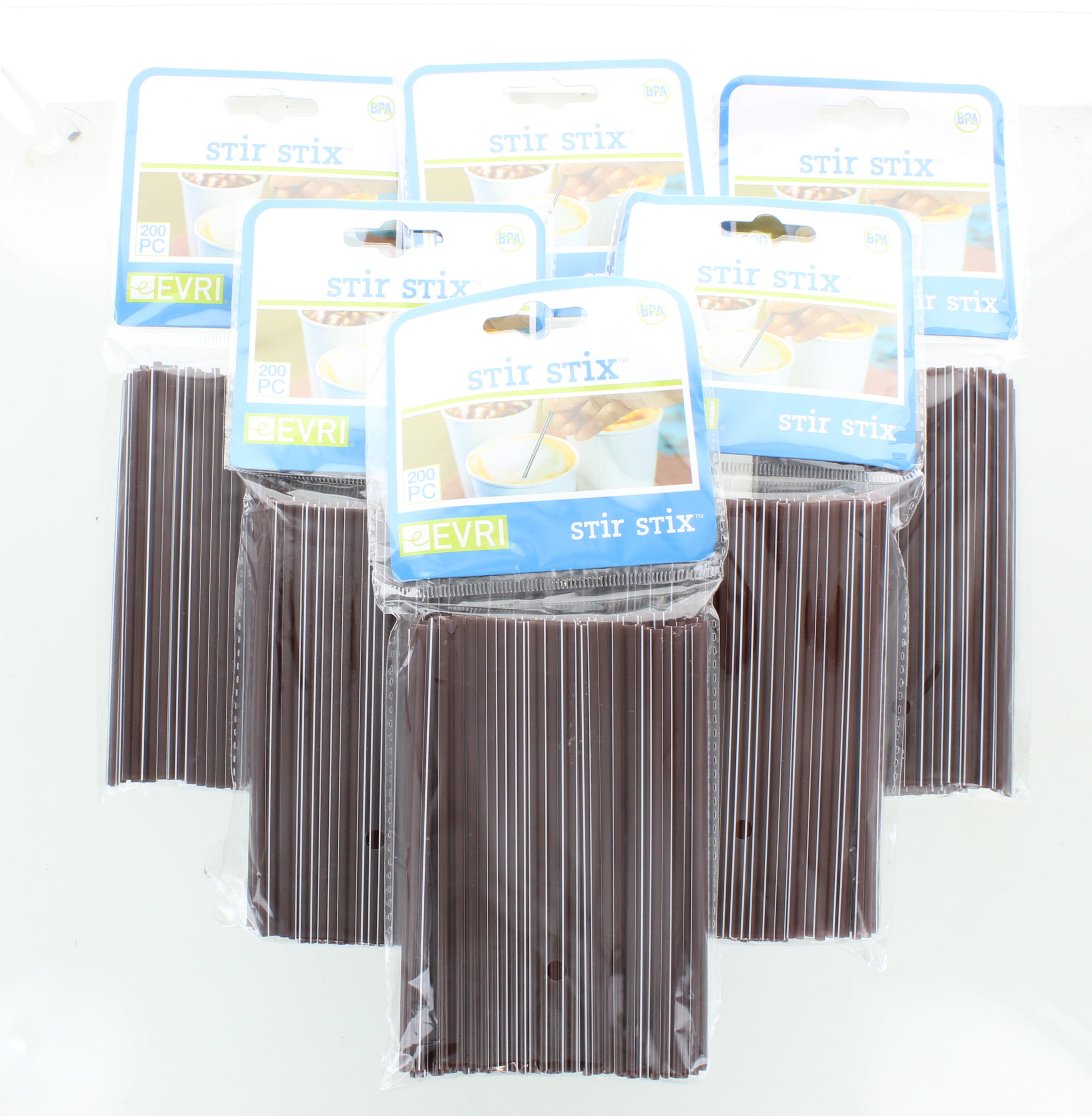 1200 Coffee Drink Stir Straw Stix Beverage Cocktail Plastic Disposable ...