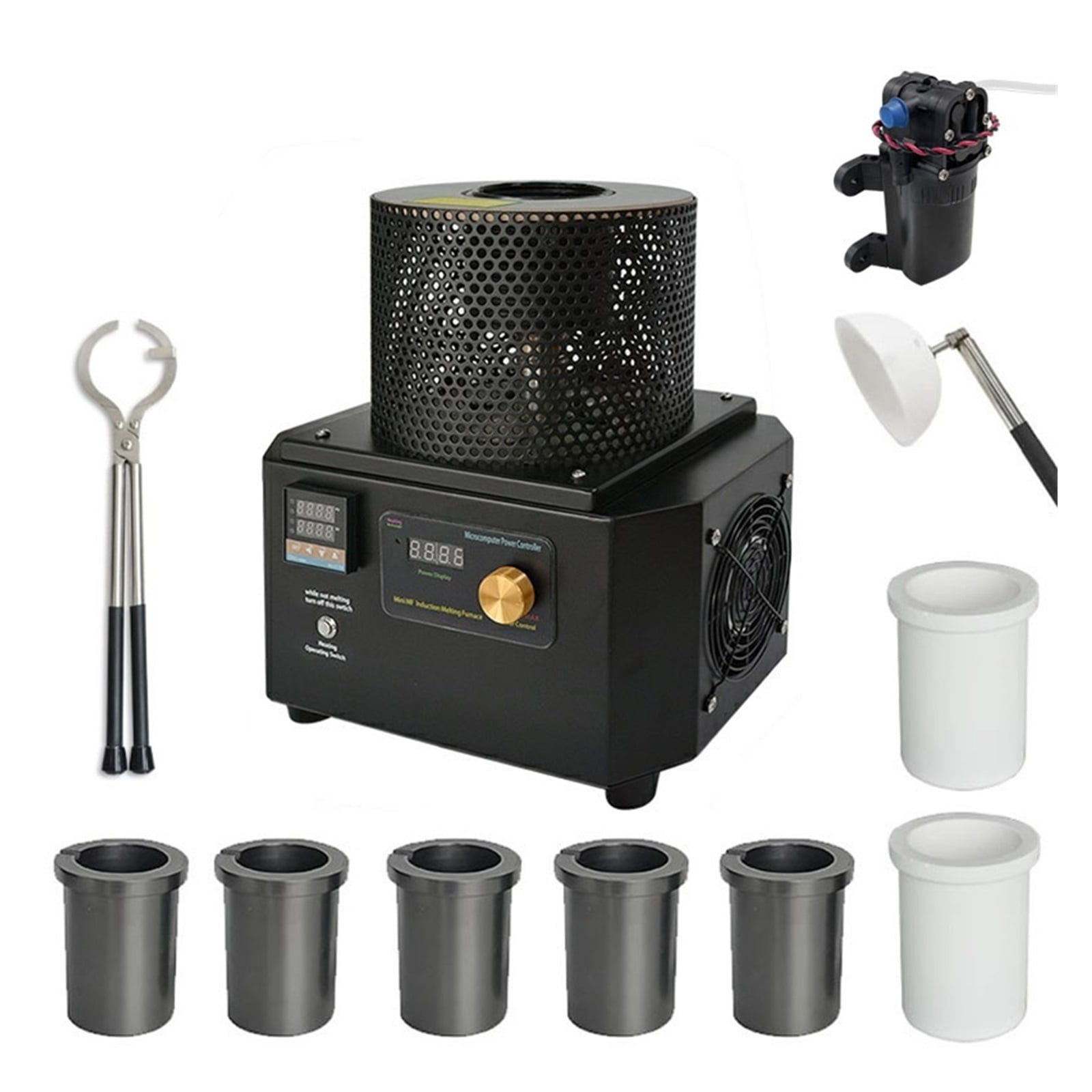 1200 Degree 1-3 KG Portable Fast Heating Temperature Control Induction ...