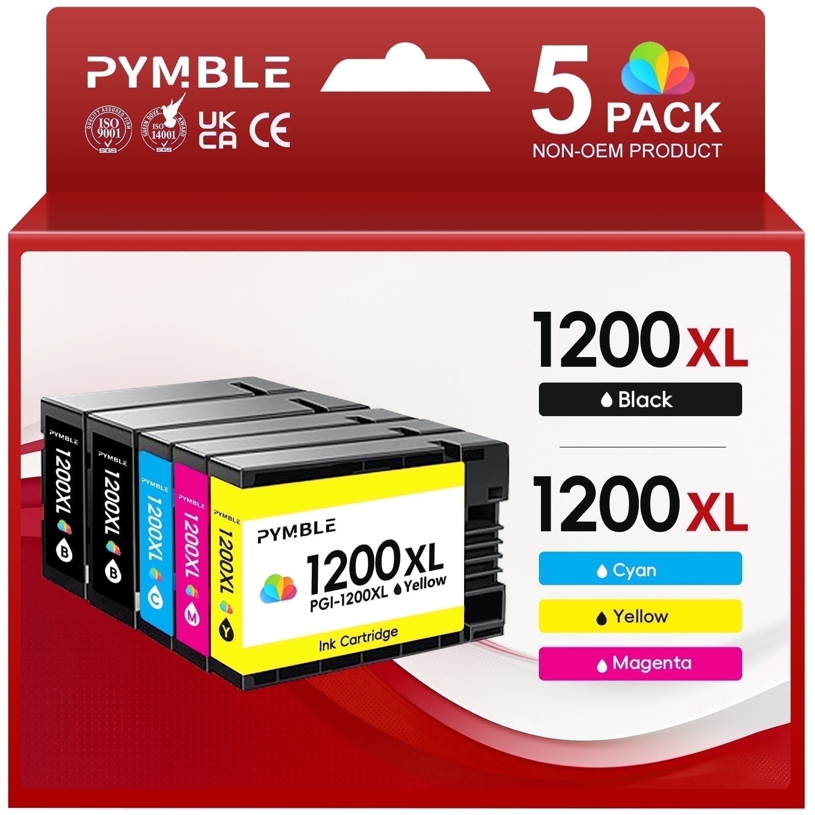 1200 Ink Cartridges Replacement for Canon PGI-1200XL Compatible with ...