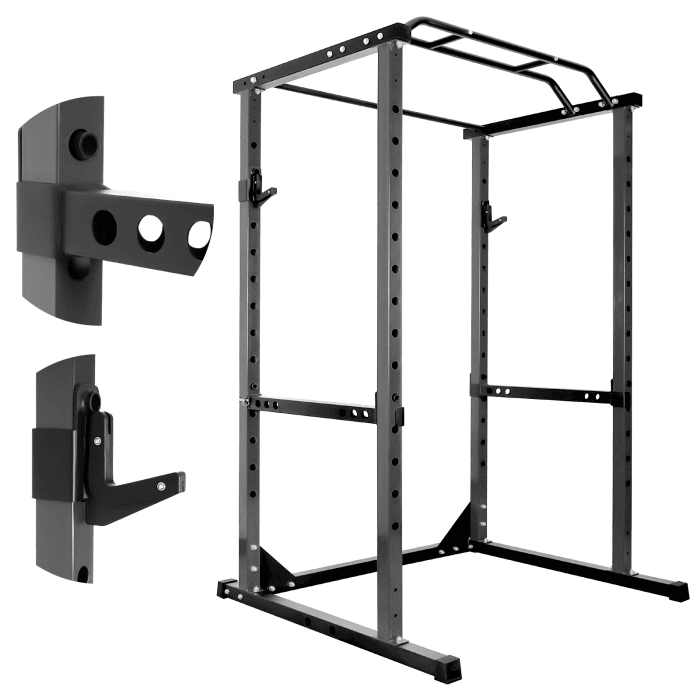 1200 LBS Power Rack, Multi-Function Squat Rack, 2x2 Square Frame, 14.0 ...