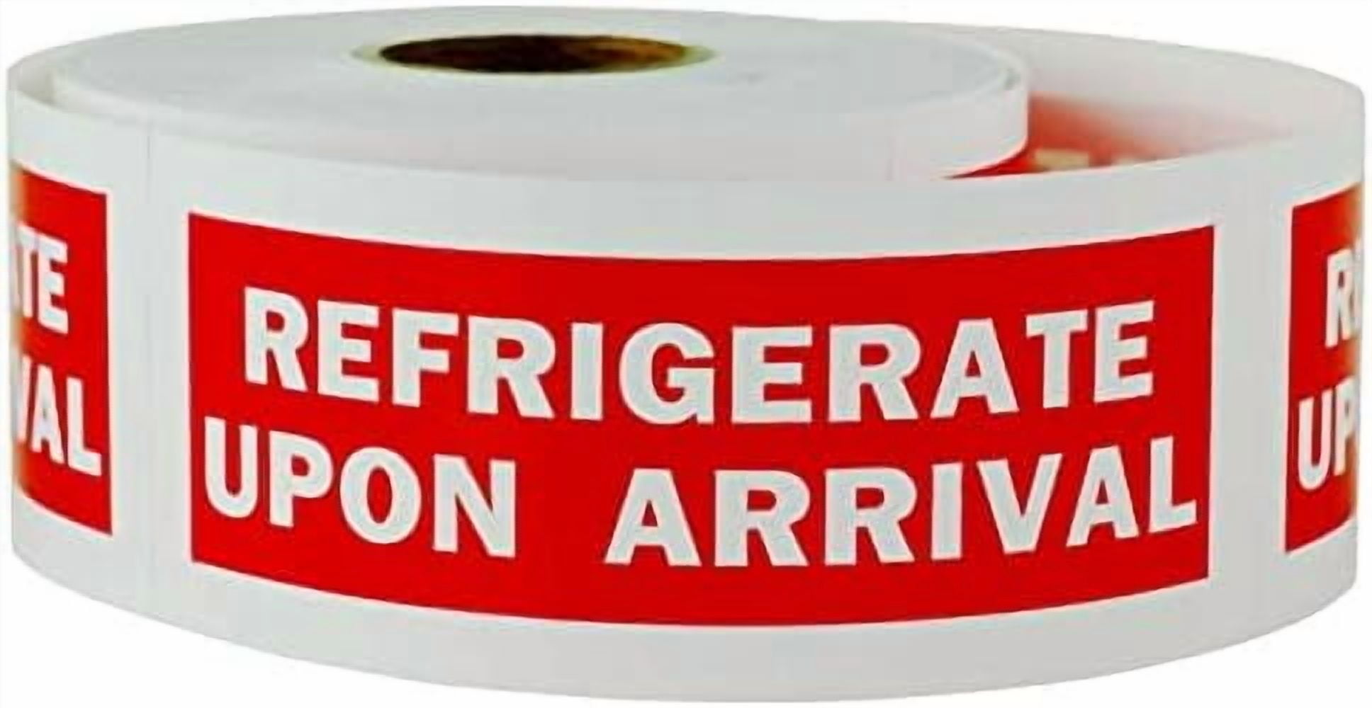 1200 Labels - 1.25 x 4 inch, REFRIGERATE Upon Arrival Labels - Self ...